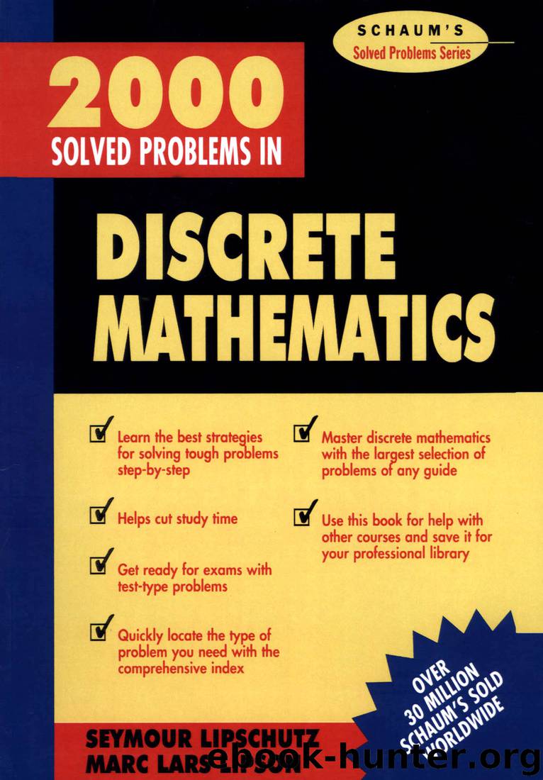 2000 Solved Problems In Discrete Mathematics By Seymour Lipschutz